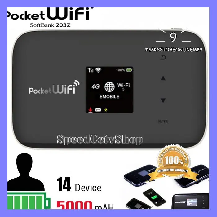 จัดส่งฟรี Pocket WiFi Router+PowerBank 203Z unlocked SoftBank Hotspot ...