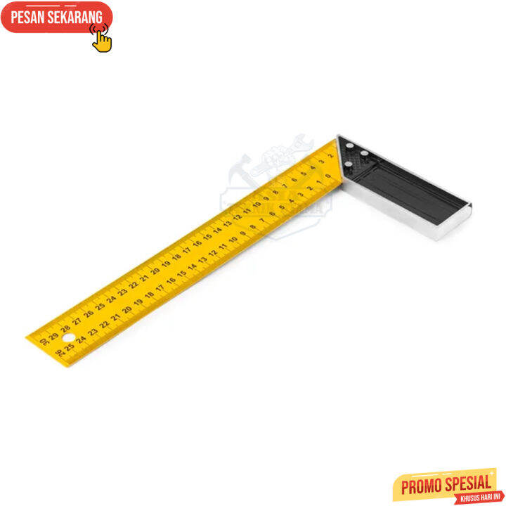 Siku Tukang 12 Inch - Penggaris Siku 30 Cm - Penggaris Siku L Mistar ...