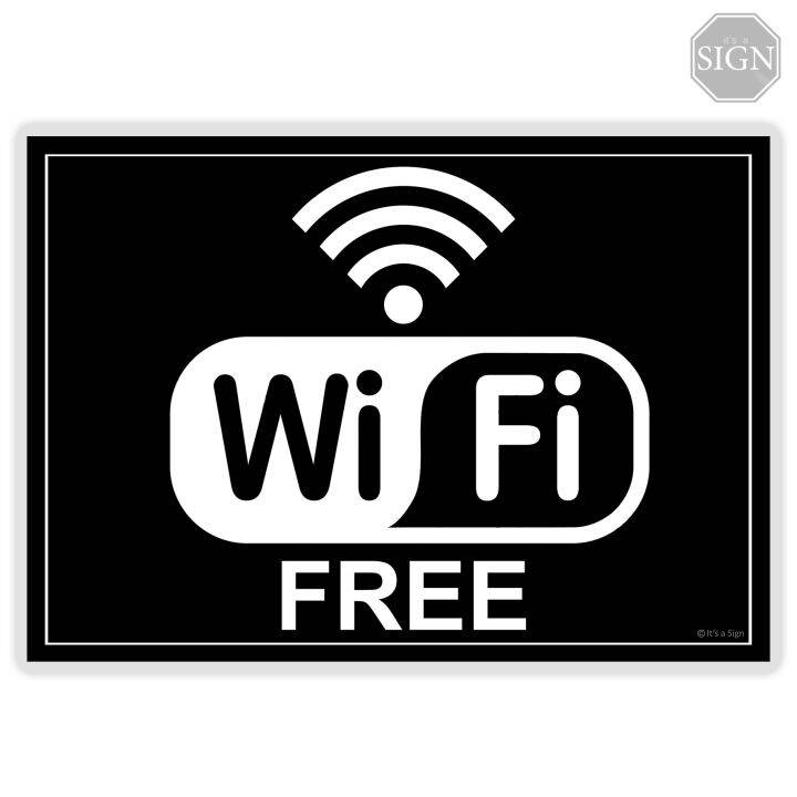 Free Wifi Zone - Laminated Signage - A4 Size | Lazada PH