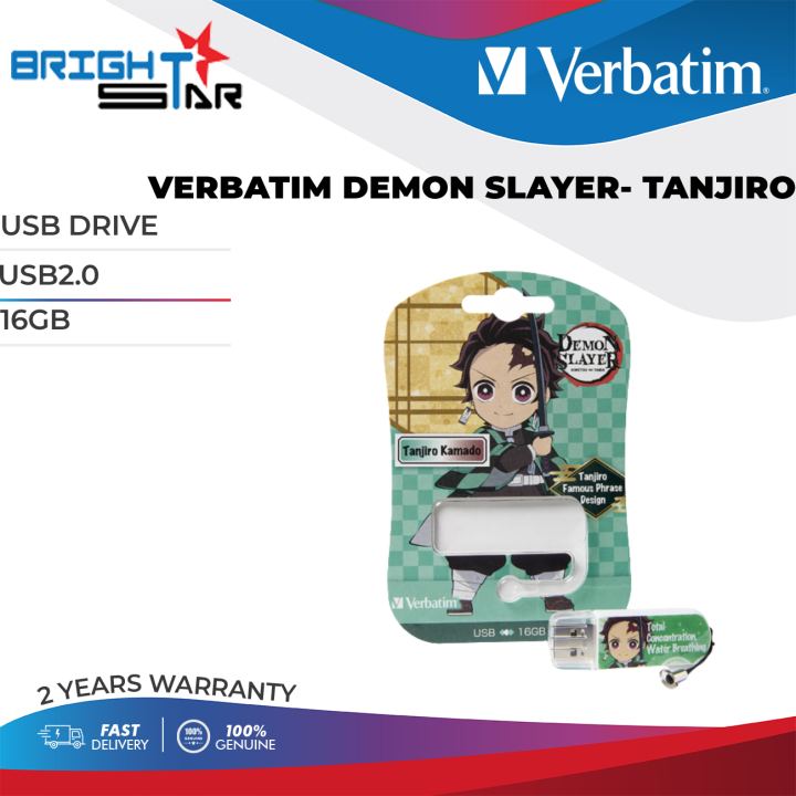 VERBATIM DEMON SLAYER LIMITED EDITION USB FLASH DRIVE (USB2.0 - 16GB ...