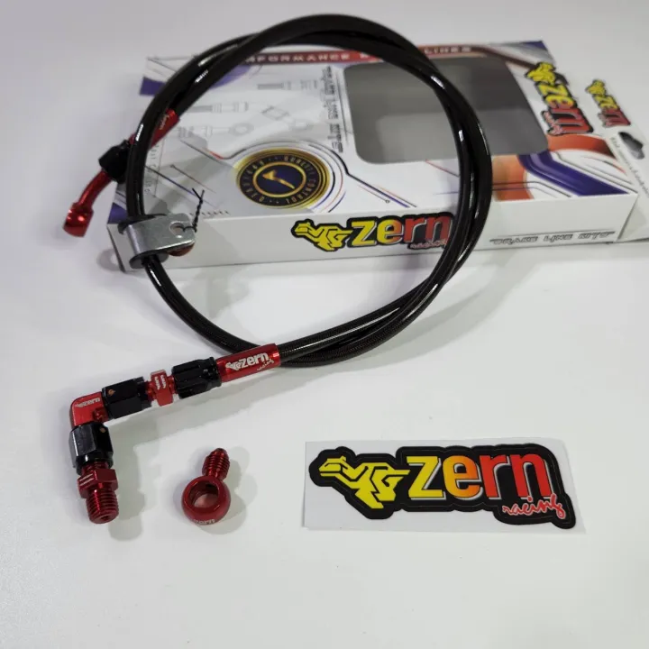 ZERN **แท้** หัว90 สีแดง + หัวกลม ใส่ปั๊มเม้า ปั๊มด้วง ได้ สายเบรค 36 นิ้ว เวฟ110i , เวฟ125 ...