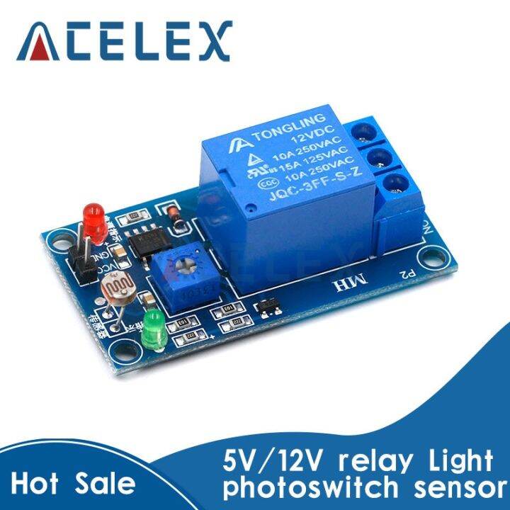 5v 12v Light Photoswitch Sensor Switch Ldr Photoresistor Relay Module