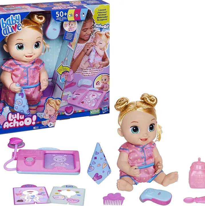 พร้อมส่ง Baby Alive Lulu Achoo Doll, 12-Inch Interactive Doctor Play ...