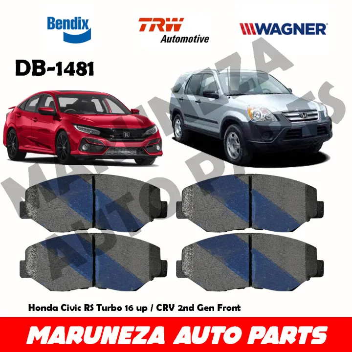 Brake Pads DB1481 Honda Civic RS Turbo / CRV 2nd Gen Front | Lazada PH