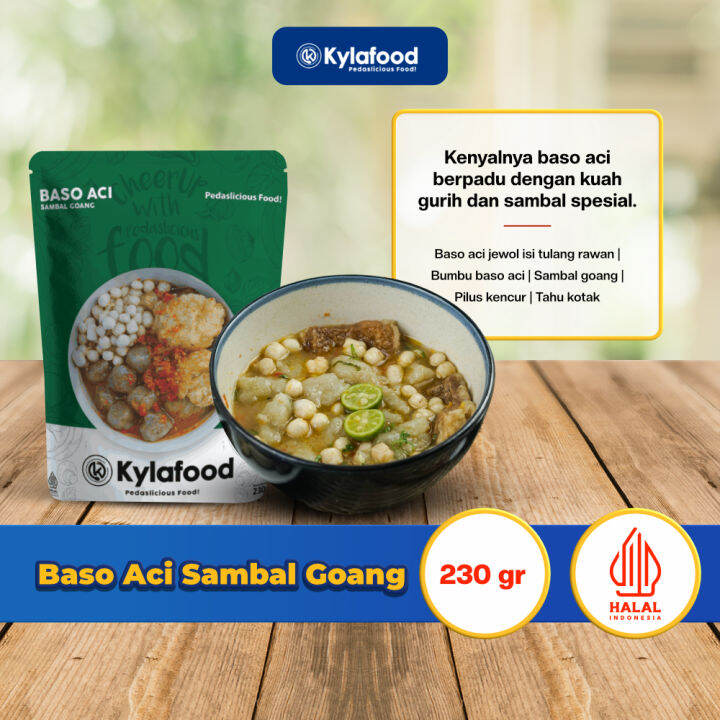 Kylafood Baso Aci Sambal Goang 230gr Makanan Pedas Frozen Food Original ...