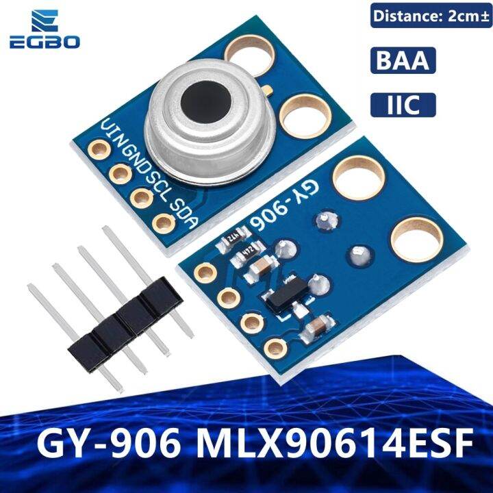 EGBO GY-906 MLX90614ESF ใหม่ MLX90614 โมดูลเซ็นเซอร์อุณหภูมิแบบไม่ ...