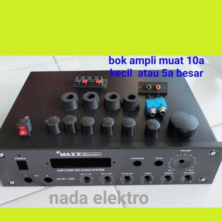 bok ampli muat 10a kecil bok ap 06+lb usb dan perlengkapan | Lazada Indonesia