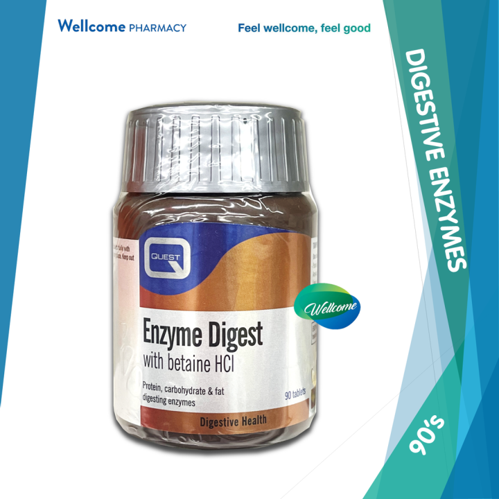 Quest Enzyme Digest Tablet with Betaine HCI - 90's | Lazada