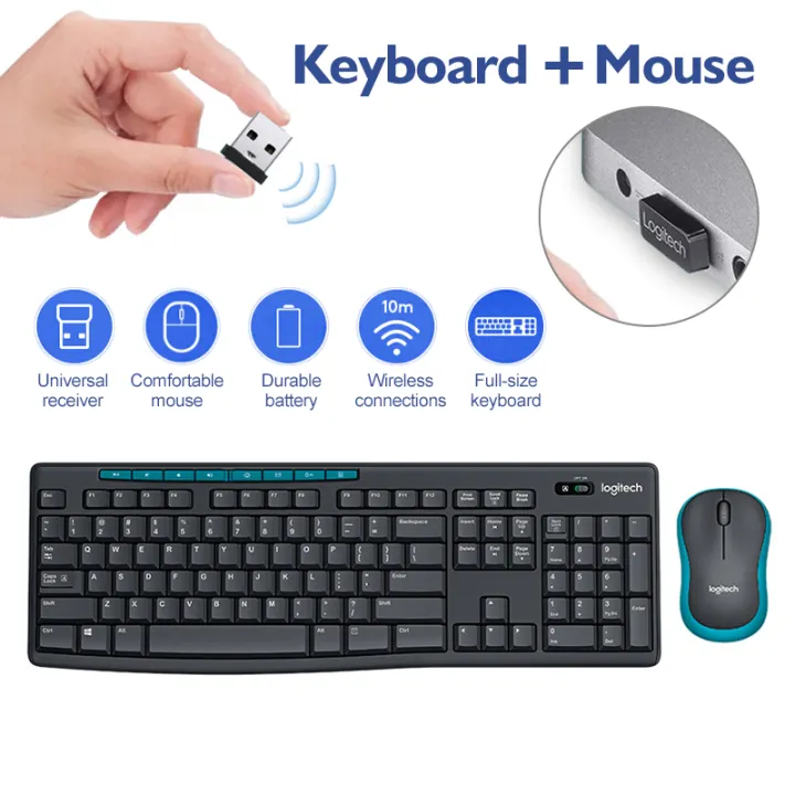 Logitech MK275 Wireless Mouse Keyboard Combo 1000 DPI Optical Ergonomic ... Logitech MK275 Wireless Mouse Keyboard Combo 1000 DPI Optical Ergonomic ...