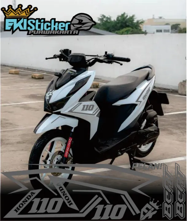 cutting sticker beat deluxe cutting sticker motif transparan vareasi ...