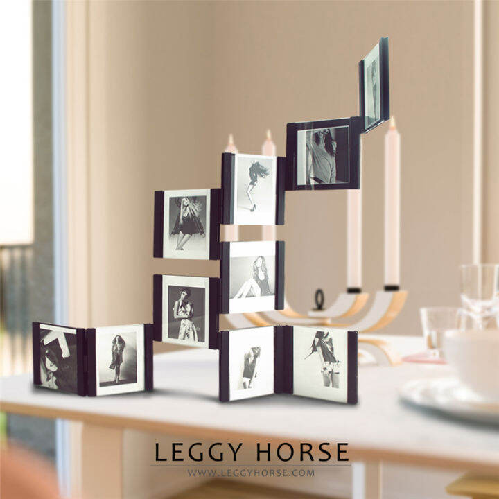 3D DIY Transparent Wall Collage Picture Frame Desktop Photo Frames Set ...