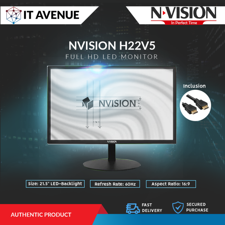NVISION H22V5 21.5″ FULL HD LED MONITOR | Lazada PH