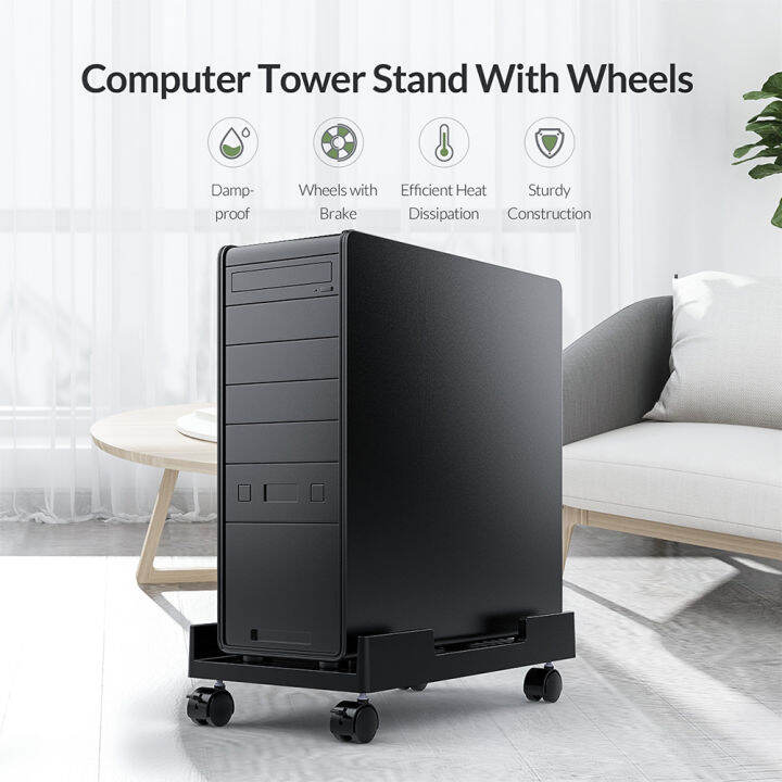 ORICO CPB3 Anti-Slip Computer Towers Stand Cart PC Case Mobile Computer ...