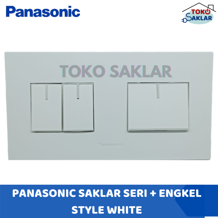 Panasonic Saklar Seri + Saklar Engkel Besar Style White Tanam Saklar ...