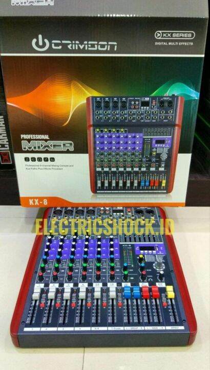 MIXER AUDIO CRIMSON KX 8 / KX8 BLUETOOTH EQUALIZER ORIGINAL 8CHANNEL | Lazada Indonesia