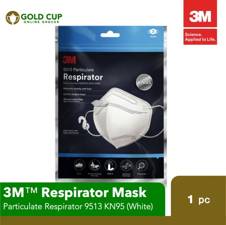 3M 9513 Respirator KN95 Comfort Design | Lazada PH