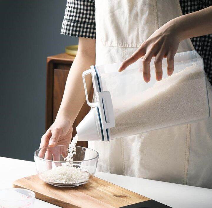 Grain storage tank grain storage box Japanese bean storage kitchen ...