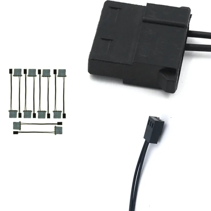 IDE to 3 Pin Fan Power Cable Molex D Plug Power to 3 Pin Connector ...