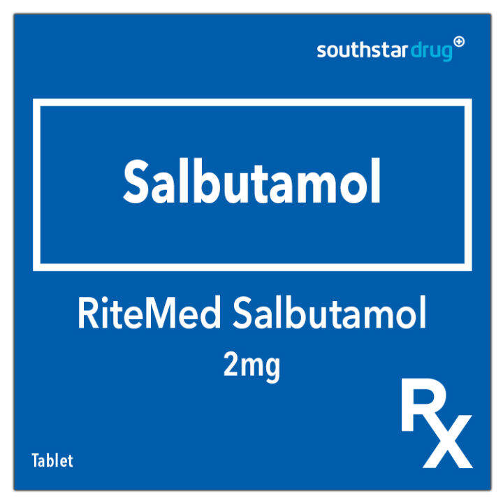 Rx: RiteMed Salbutamol 2mg Tablet | Lazada PH