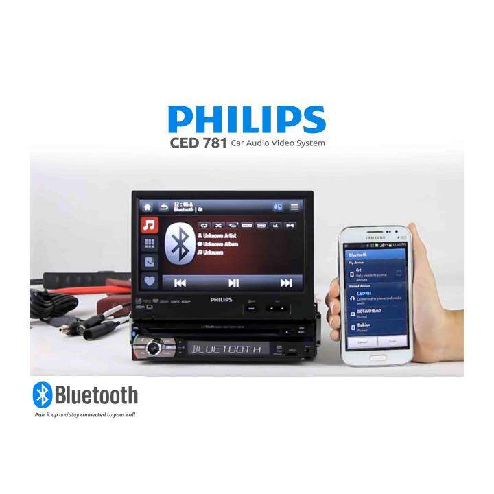Philips CED781 Single Din DVD Layar Sentuh 7 Inch Plus Kamera Mundur ...