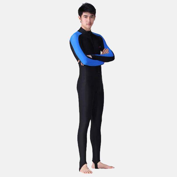 Baju Renang / Menyelam Pria Full Body Style Swimsuit - Biru | Lazada ...