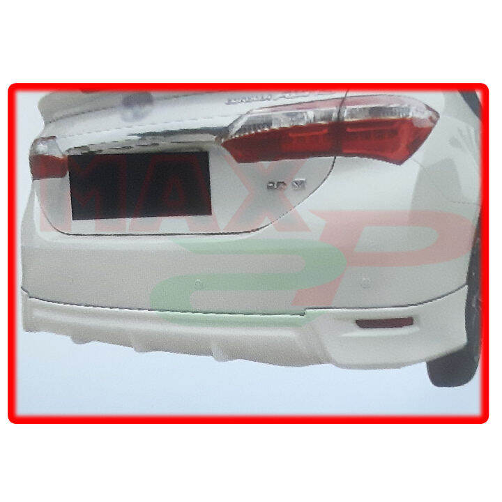 Toyota Altis (2014) OE Style Rear Back Skirt Skirting Bumper Lower Lip ...