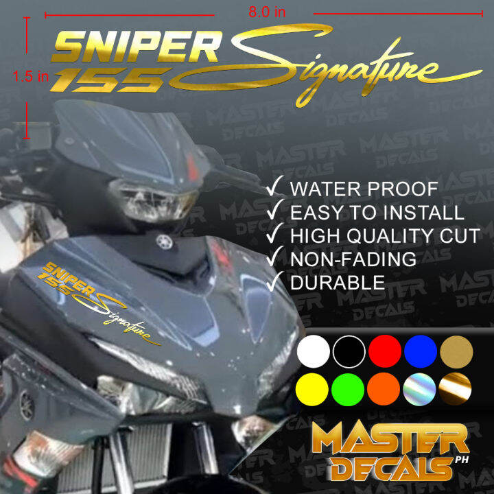 Sniper 155 Signature Cut Out Sticker | Lazada PH