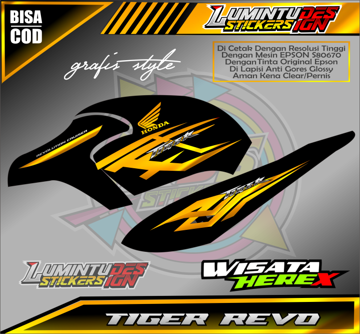 Striping Variasi Tiger Revo Grafis List Stiker Honda Tiger Herex ...