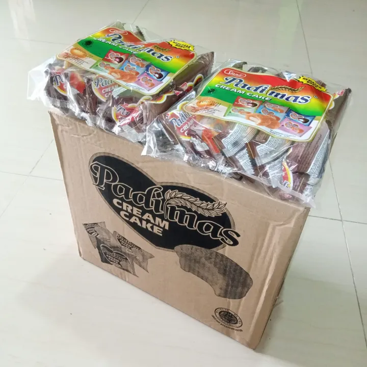 Bolu Padimas Cream Cake Rasa Chocolate Isi Satu Dus 10 x 10 Total 100 ...