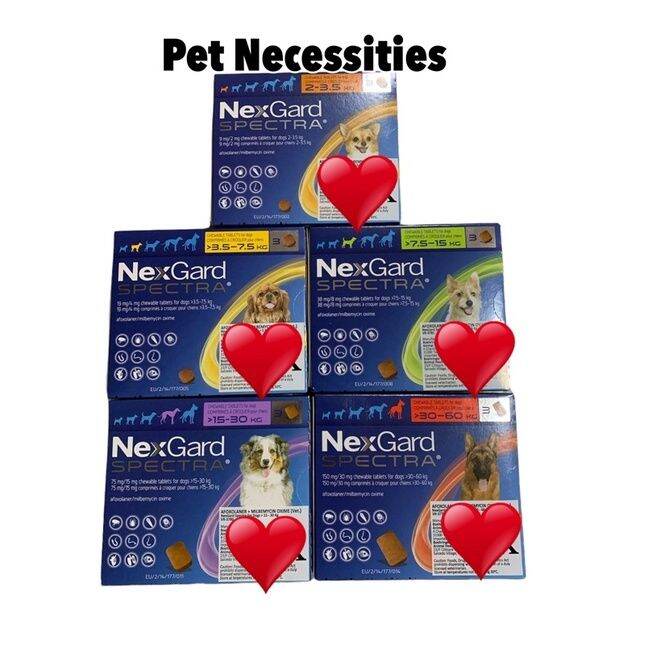 NexGard Spectra Chewable Tablet for Dogs with STICKER | Lazada PH
