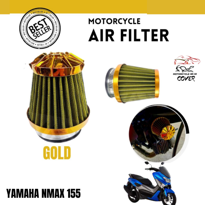 YAMAHA NMAX 155 AIR FILTER GOLD | MOTOR AIR CLEANER EARBUDS | MUSHROOMS ...
