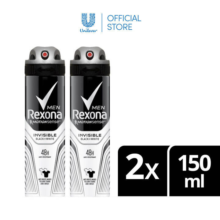 [BUNDLE OF 2] Rexona Men Motionsense Deodorant Spray Invisible Dry 150ml | Lazada PH
