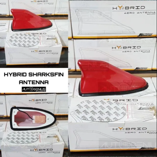 Hybrid Sharksfin Aero Antenna RED Functional Shark Fin army navy food ...