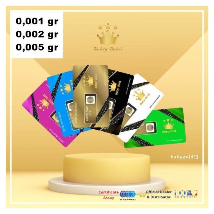 MINI GOLD EMAS MURNI LOGAM MULIA 24 KARAT 0,001 - 0,001 GRAM | Lazada ...