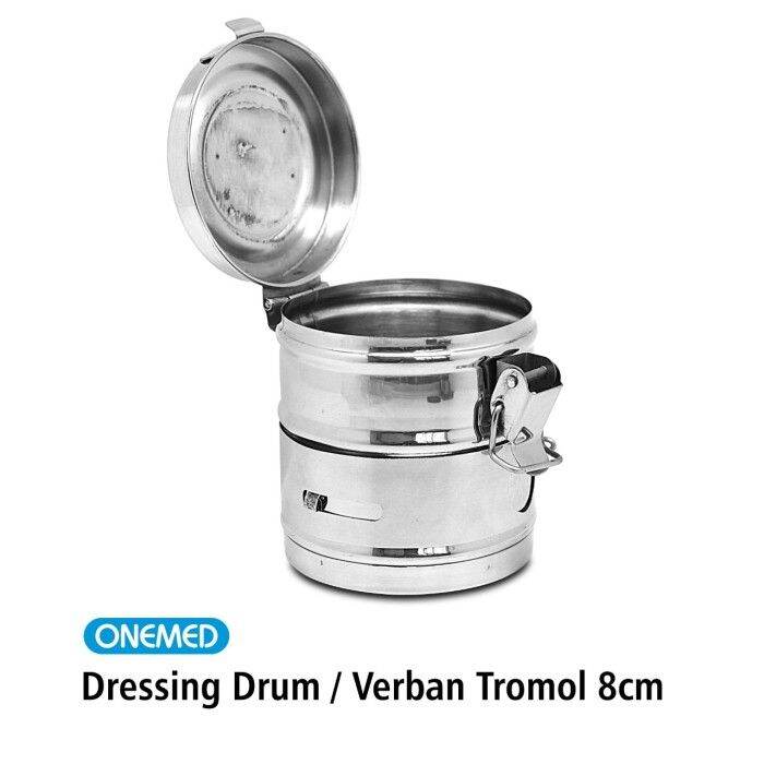 ONEMED Verban Tromol Dressing Drum Stainless Steel 8cm | Lazada Indonesia
