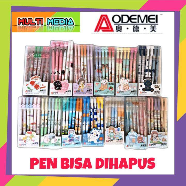 PEN BISA DIHAPUS AODEMEI / ERASABLE PEN ODEMEI ISI [12 PCS] | Lazada ...
