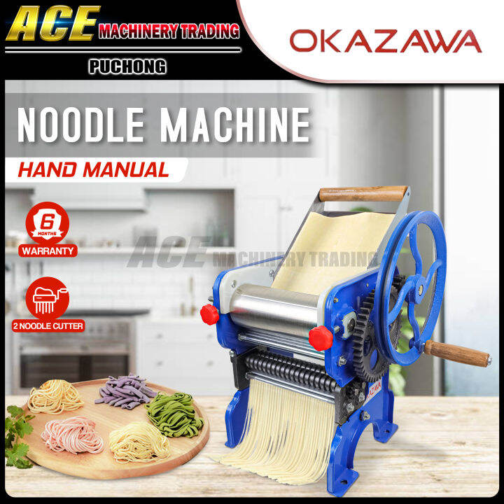 [ OKAZAWA ] Noodle Machine Hand Manual Type Include Noodle Cutter 2MM ...