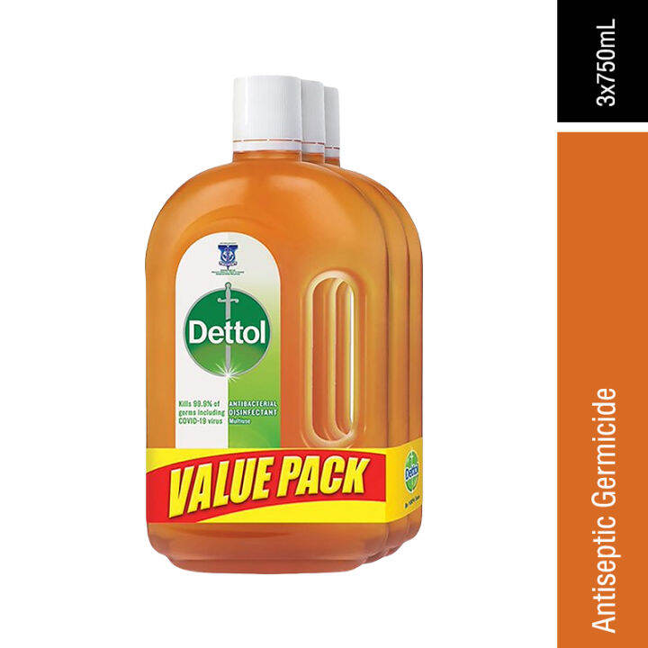 DETTOL ANTISEPTIC-GERMICIDE 750ML X 3 | Lazada