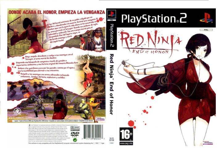 PS2 Red Ninja End of Honor (DVD Game) | Lazada