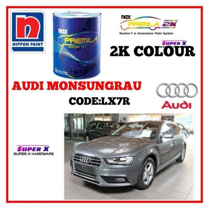 NIPPON CAR PAINT 2K CAT AUDI MONSUNGRAU CODE:LX7R | Lazada
