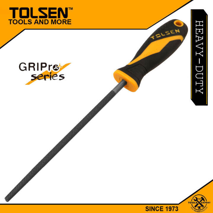 Tolsen Steel File 8" (Round) GRIPro Series 32009 | Lazada PH