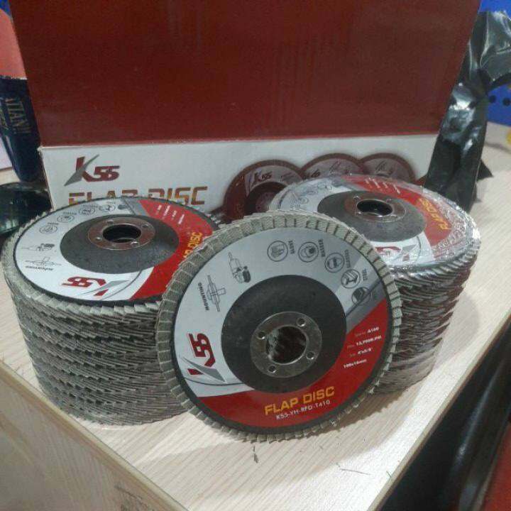 Flap Disc Grit #240 / Amplas Susun 4 Inch Mata Gerinda Tumpuk Grid A ...