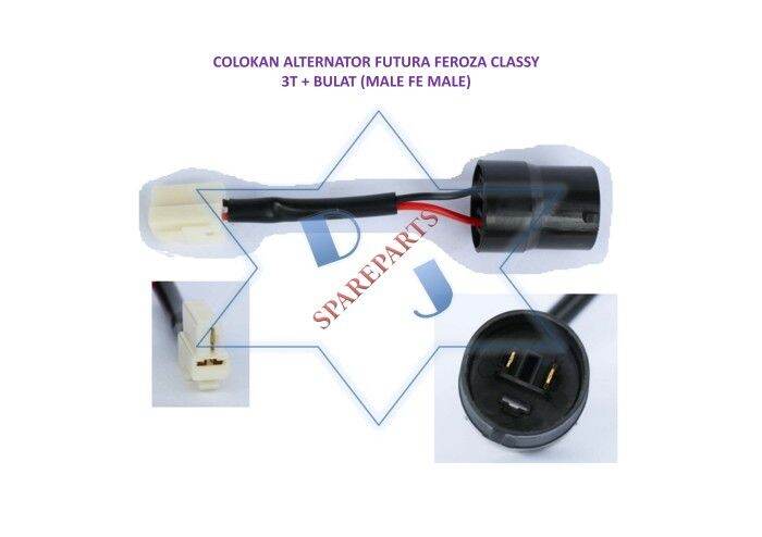 colokan alternator futura feroza classy 3t + bulat (male female ...