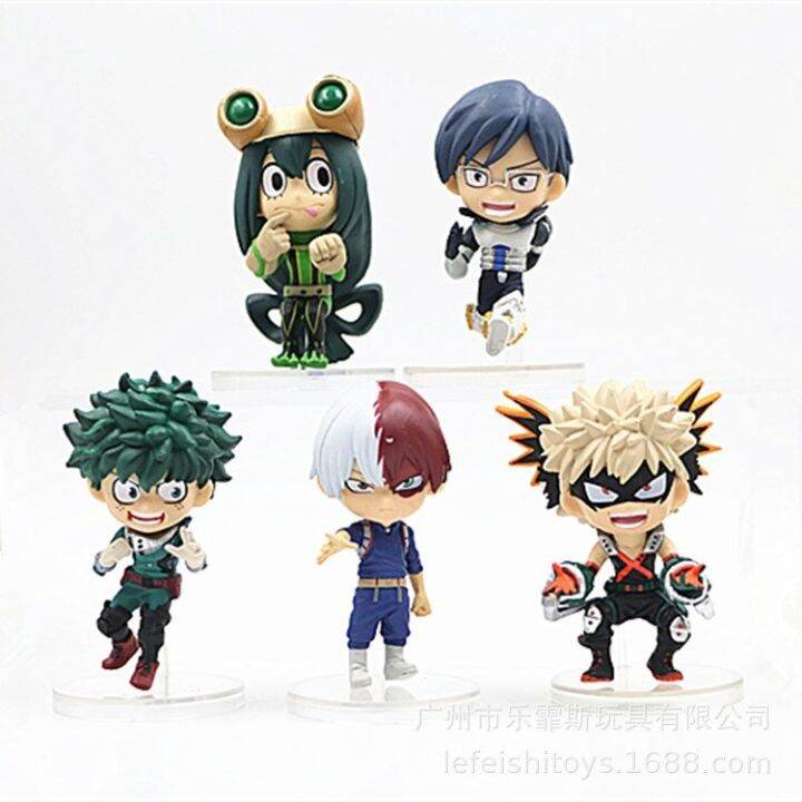 ฟิกเกอร์ My Hero Academia Midoriya Izuku/ Bakugo Katsuki/ Asui Tsuyu 5 ...
