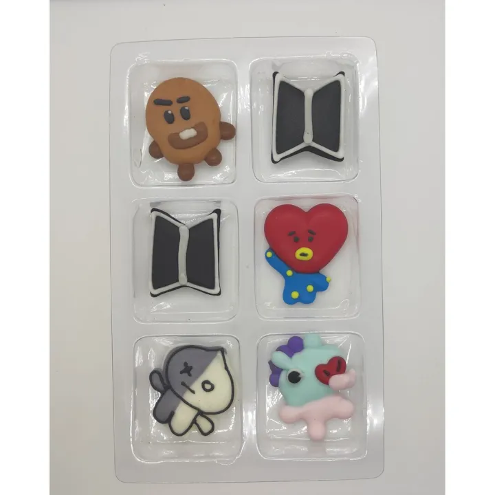 BT21 Tata Characters BTS ROYAL ICING Edible Cake Cupcake Topper belt ...