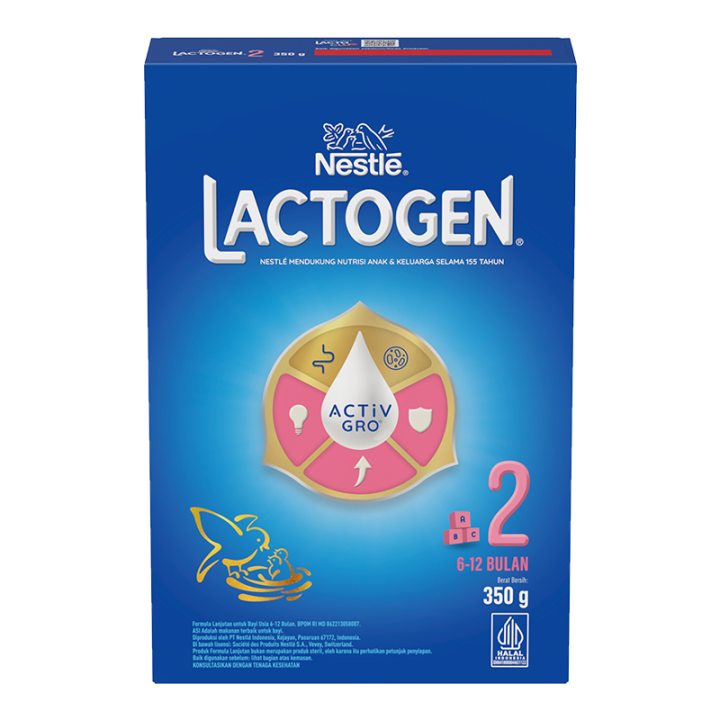 LACTOGEN 2 Happynutri Susu Bubuk Formula Bayi 6-12 Bulan 350 g | Lazada ...