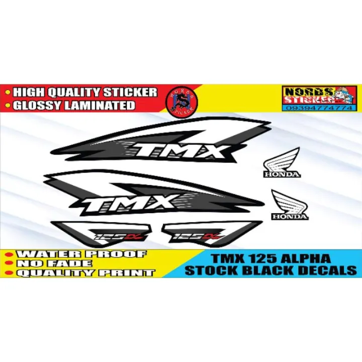 Spot TMX 125 Alpha Sticker Decals set | Lazada PH