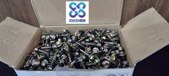 [50 BUAH] Baut Baja Roofing Kuning #12x25mm (2,5cm) OXFORD / Ruping ...