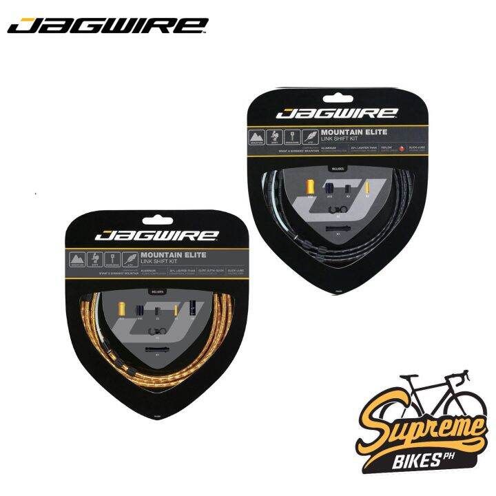 Jagwire Mountain Elite Sealed Shift Cable Link Kit Pair (2x) for MTB ...