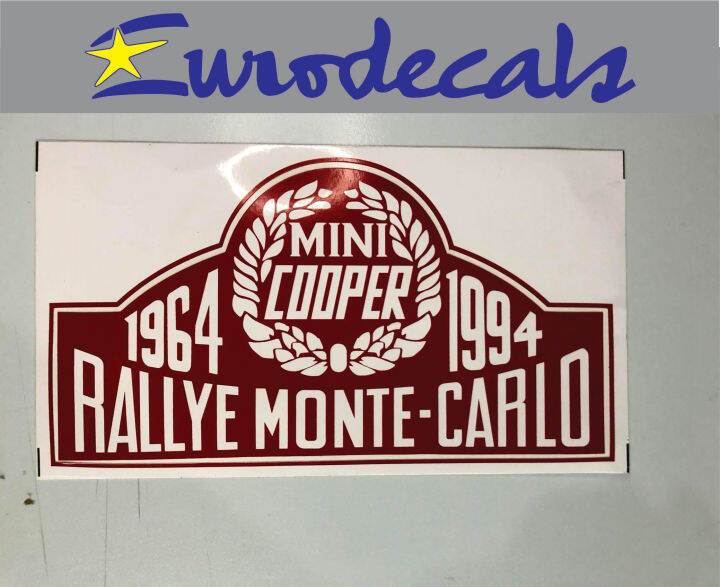 Mini Cooper Rallye Monte Carlo 1964-1994 Classic Sticker | Lazada PH